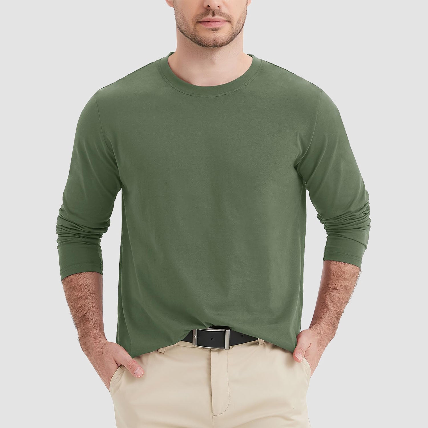 Men's Quick Dry Crew Neck Sports Shirt - MAGCOMSEN