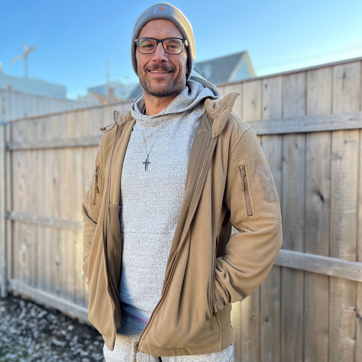 Men's Tactical Fleece Hoodie Jacket - MAGCOMSEN