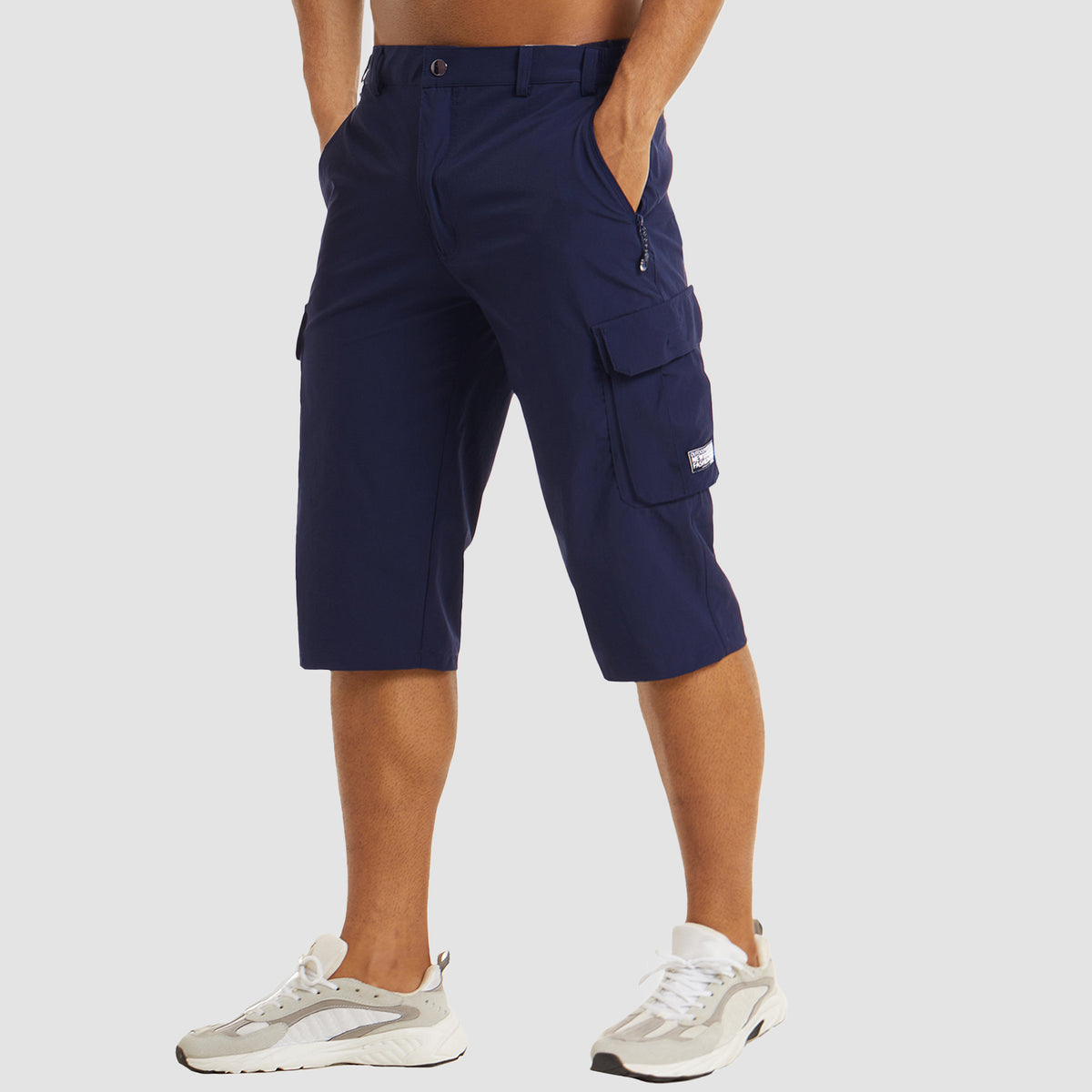 Men Knee Length Shorts Lightweight Thin Quick Dry Cargo Shorts – MAGCOMSEN