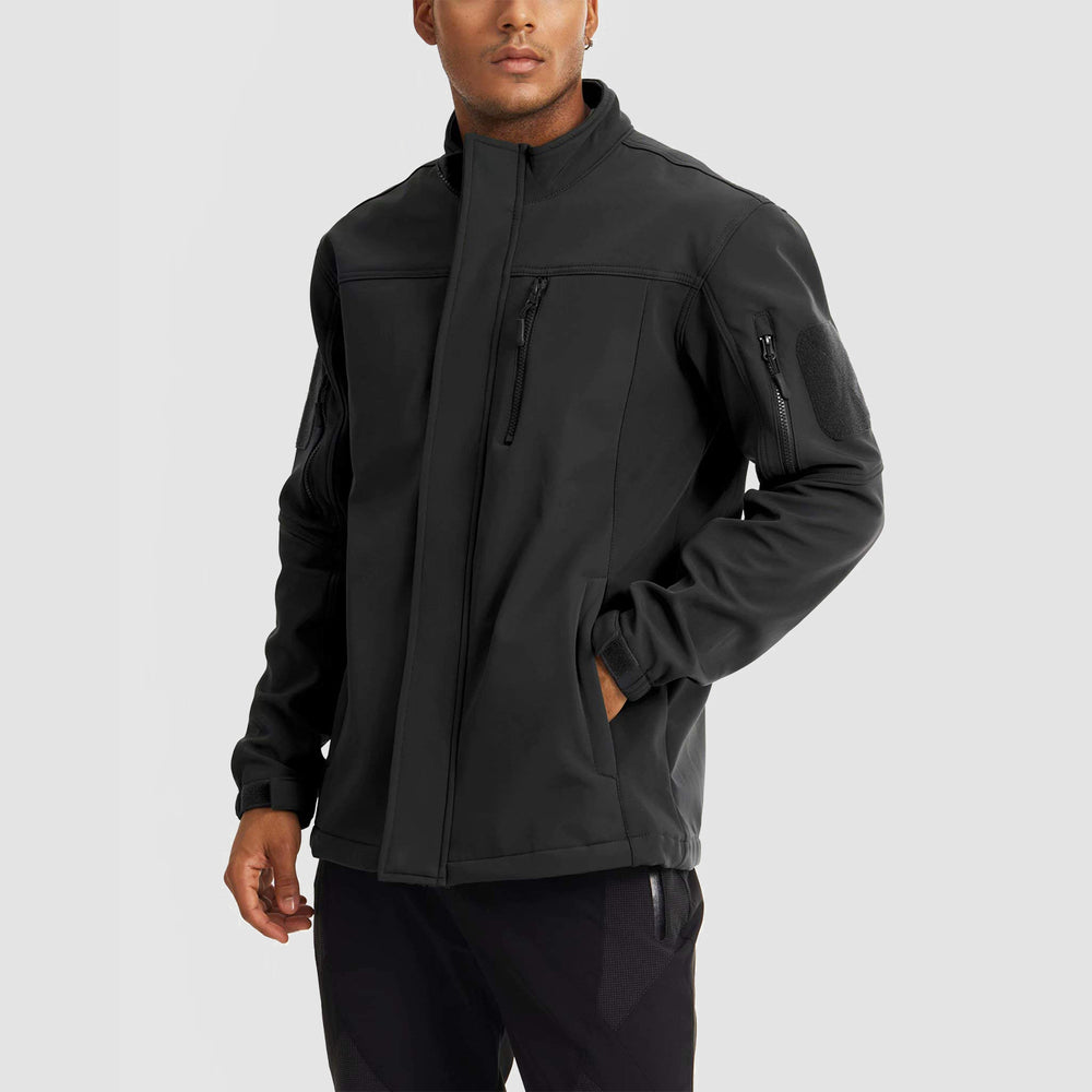 MAGCOMSEN Men's Softshell Tactical Jacket Fleece Lined
